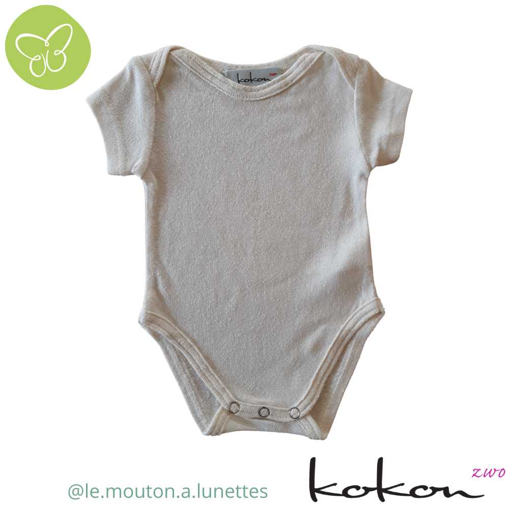 Body bébé en soie bourrette Kokon zwo manches courtes – Le Mouton à ...